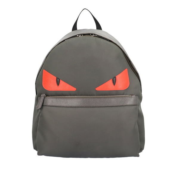 Fendi | Bags | Fendi Monster Bag Bugs Nylon Rucksack Backpack Black ...